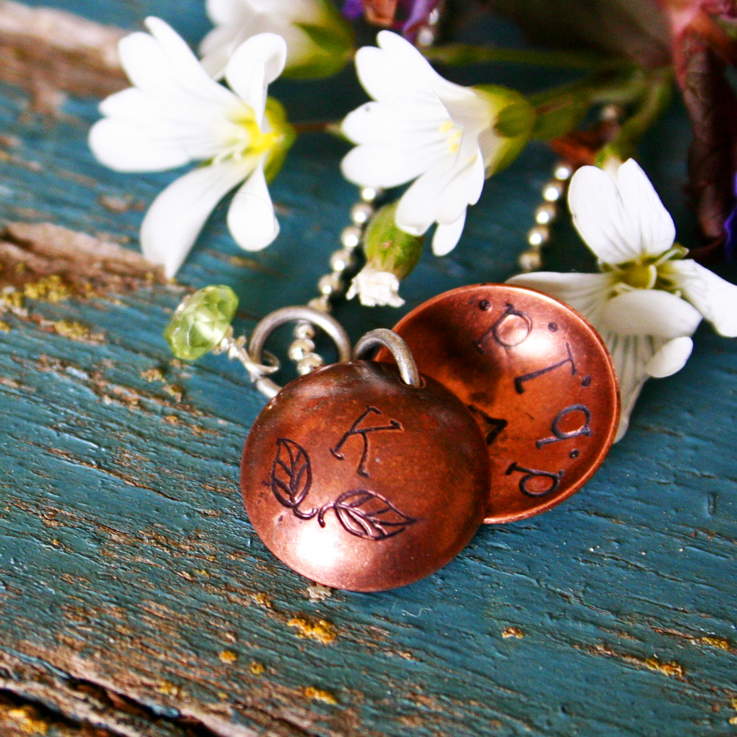 Copper Mother's Necklace - Domed Locket